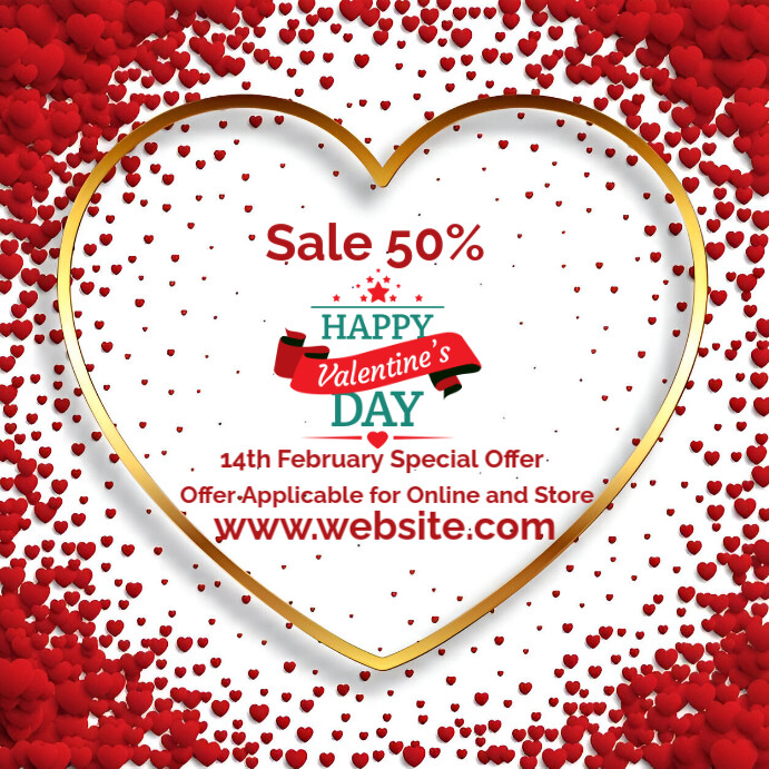 Valentine's Day Retail Flyer Templates | PosterMyWall