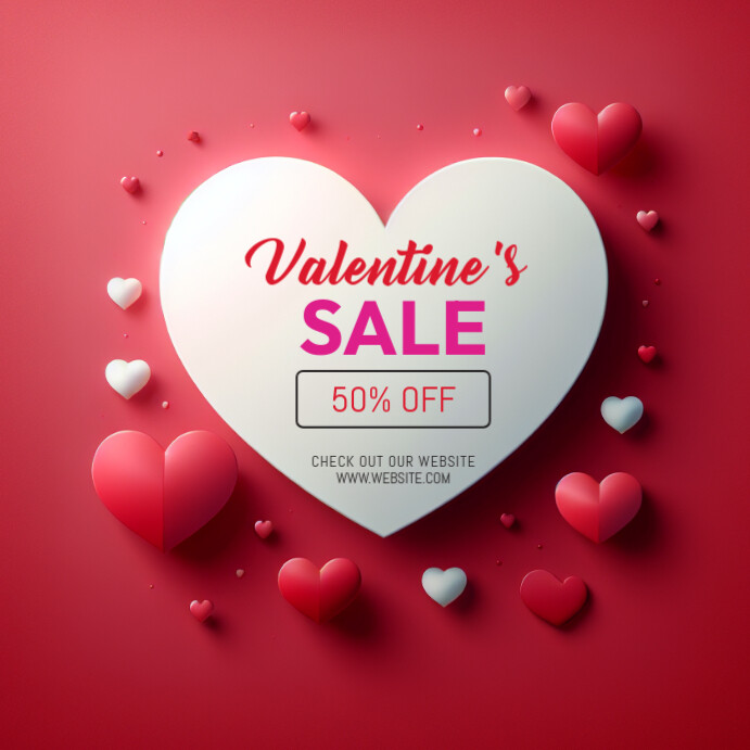 Valentine's Day Sale Ads Template | PosterMyWall