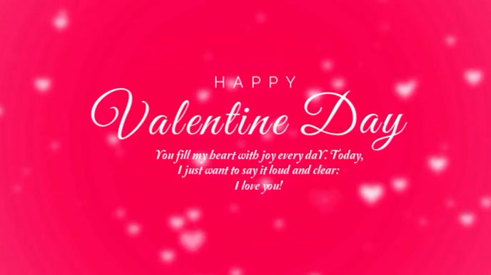 Valentine's day video Template | PosterMyWall