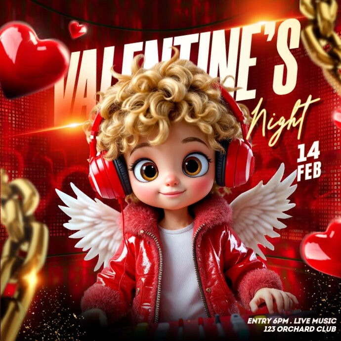 valentine's instagram post Template | PosterMyWall