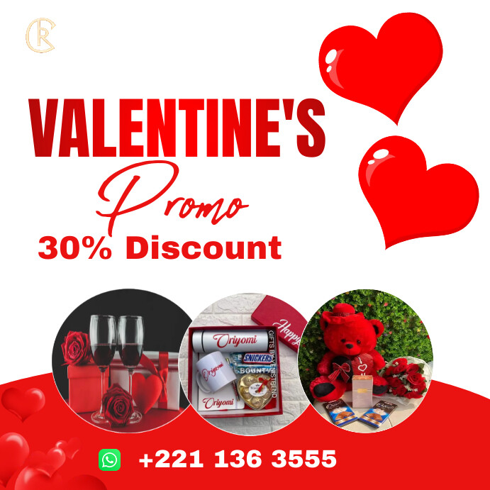 Valentine's promo sales Instagram post templa Template | PosterMyWall