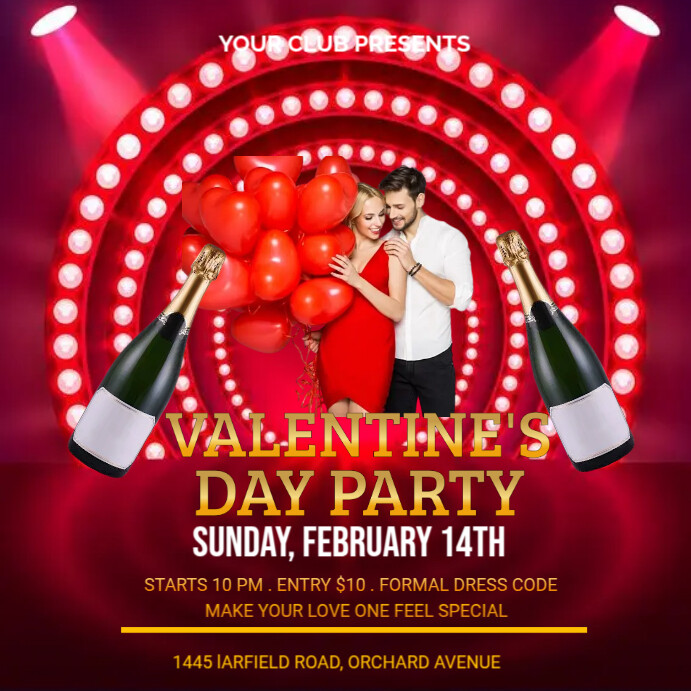 valentine, valentine's day, valentines day Template | PosterMyWall