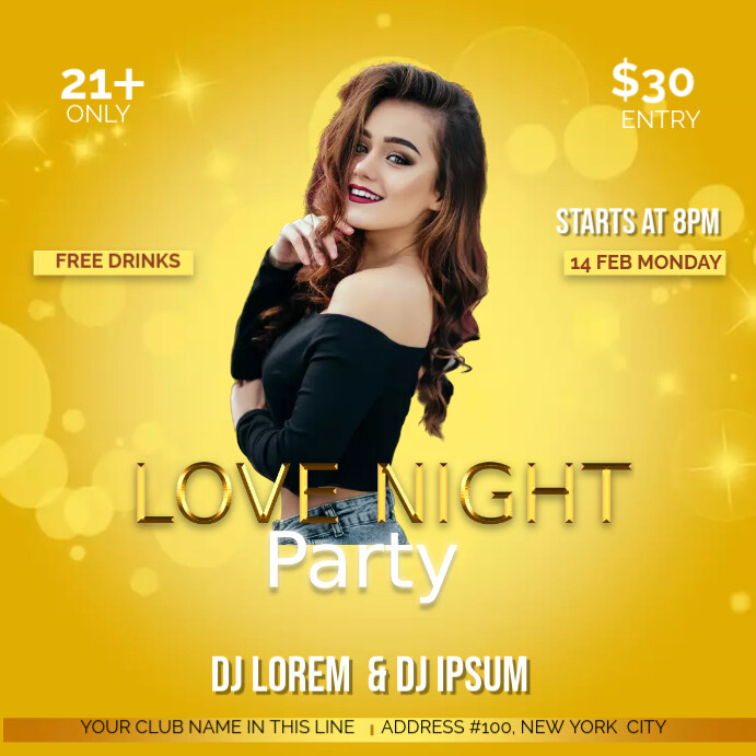 Love Night Party | PosterMyWall