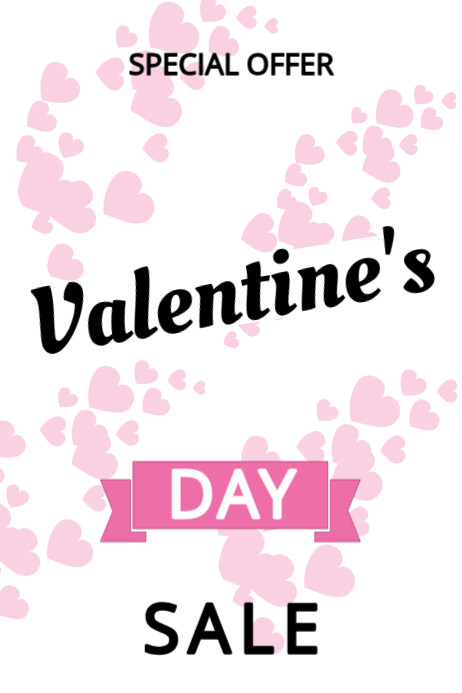 Valentine' Day Special Offer Poster Template | PosterMyWall