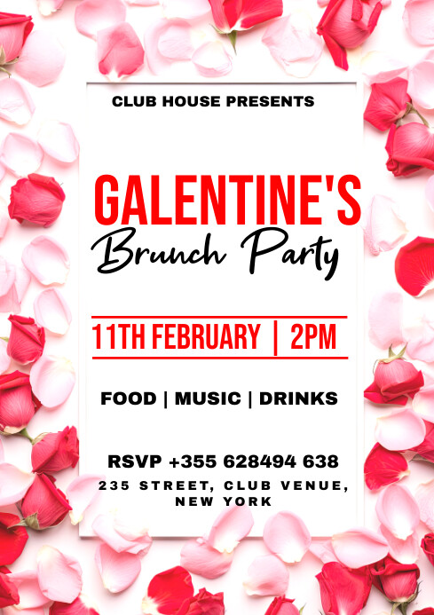 Copy of Valentine's, Galentine's | PosterMyWall