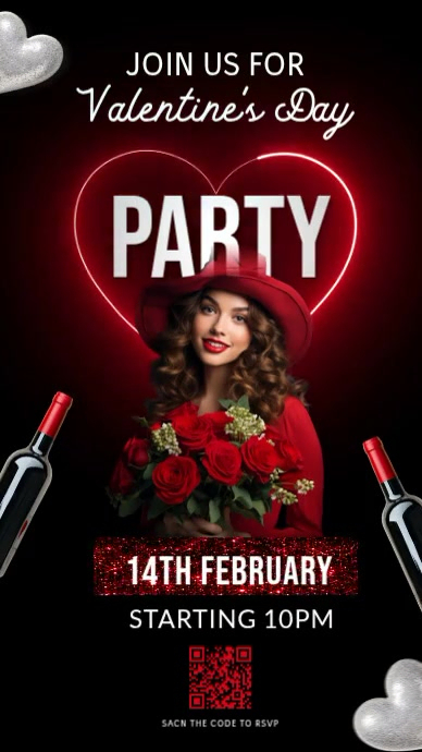 valentine's, romantic, event, 14 february Template | PosterMyWall