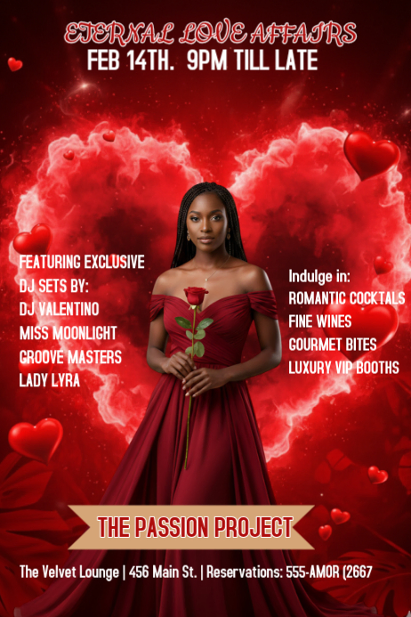 Valentine's bash Template | PosterMyWall