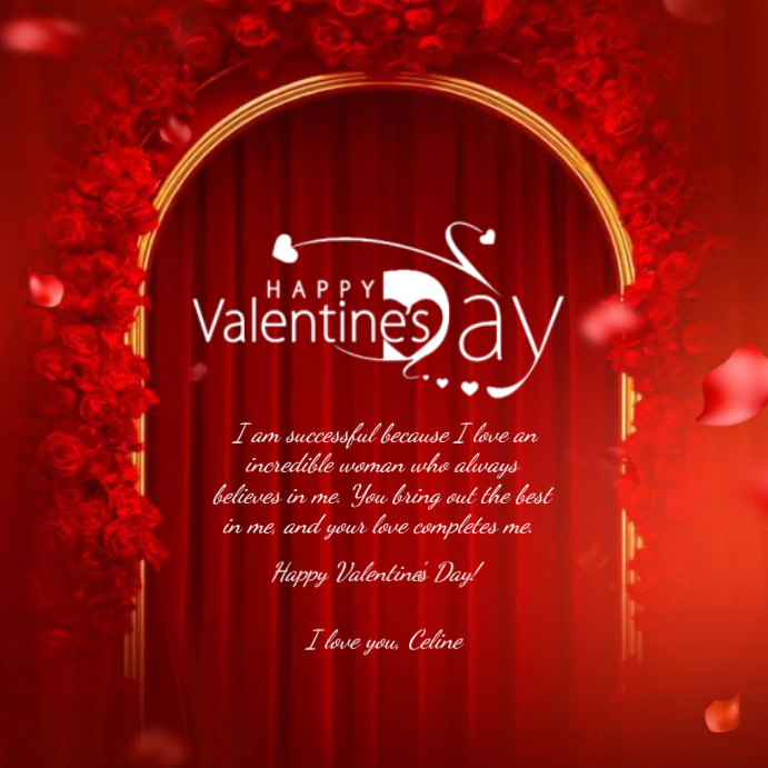 valentine's card Template | PosterMyWall