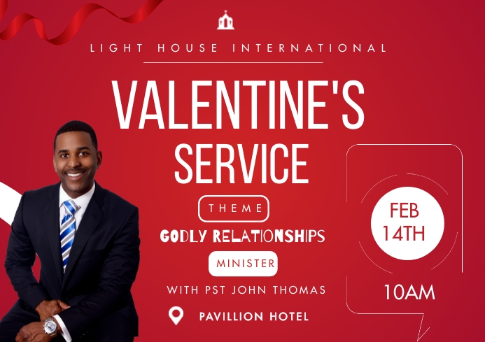 Copy of Valentine's church Service | PosterMyWall