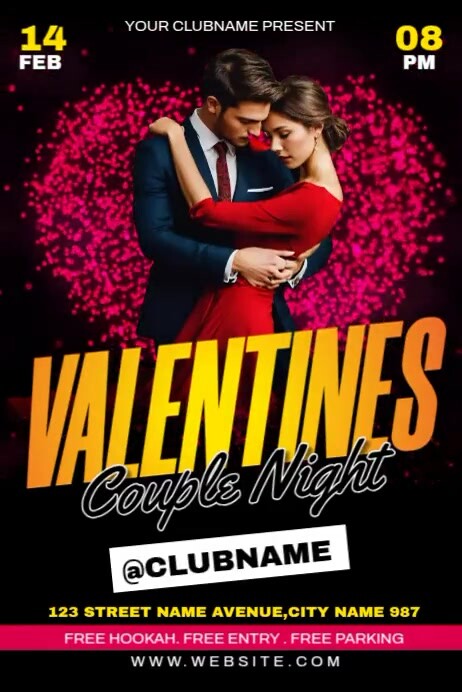 Valentine's Couple Night Template | PosterMyWall