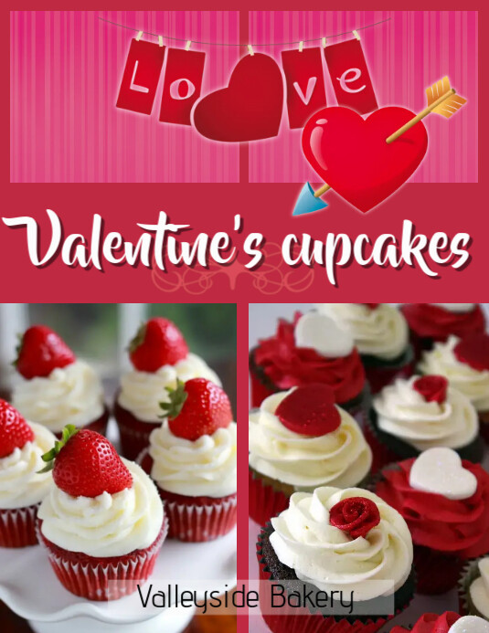 Copy of Valentine's cupcakes | PosterMyWall