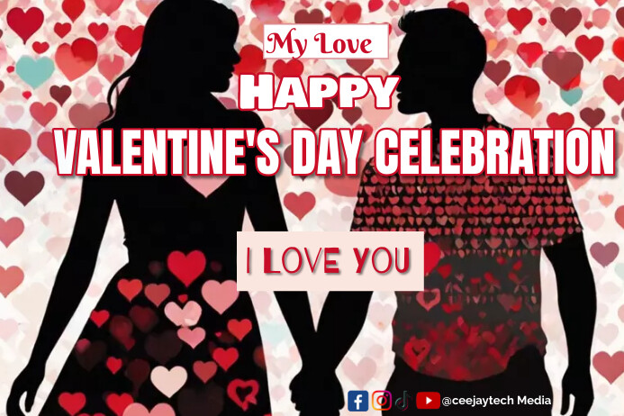 valentine's day 2024 poster template | PosterMyWall