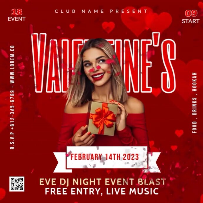 Valentine's Day Celebration Video Ads Template | PosterMyWall