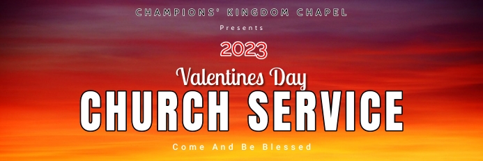 Valentine's day church event banner Template | PosterMyWall