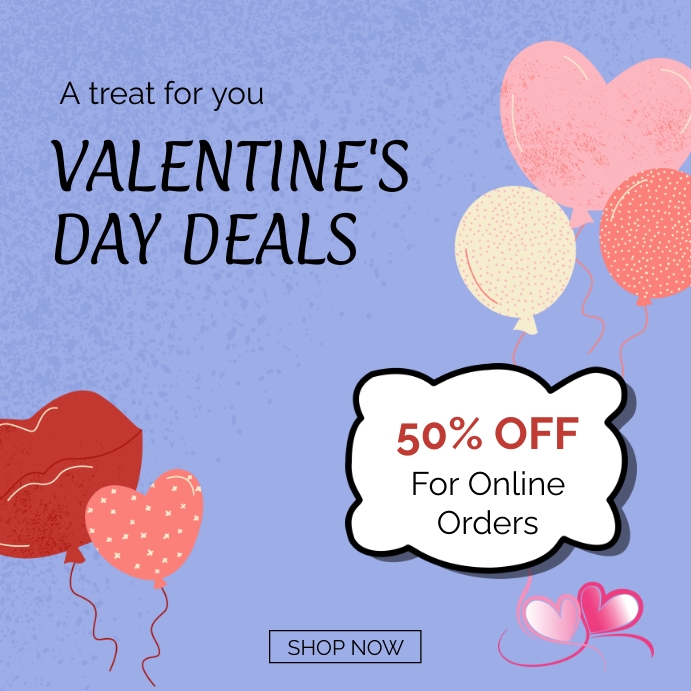 valentine's day deals Template | PosterMyWall