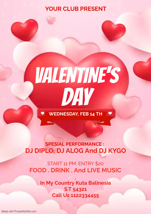 valentine's day Template | PosterMyWall