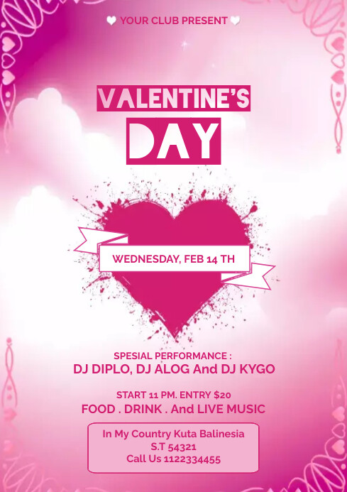 valentine's day Template | PosterMyWall