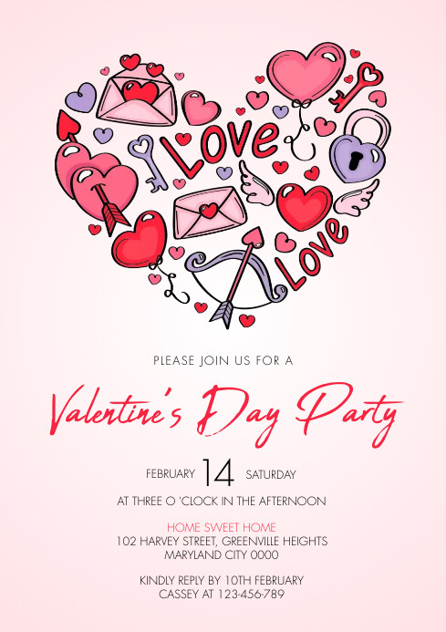 Valentine's Day Template | PosterMyWall