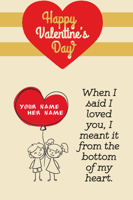 Valentine's Day Template | PosterMyWall