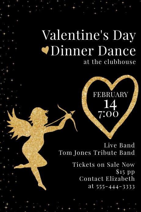 Copy of Valentine's Day Dinner Dance Invitation | PosterMyWall