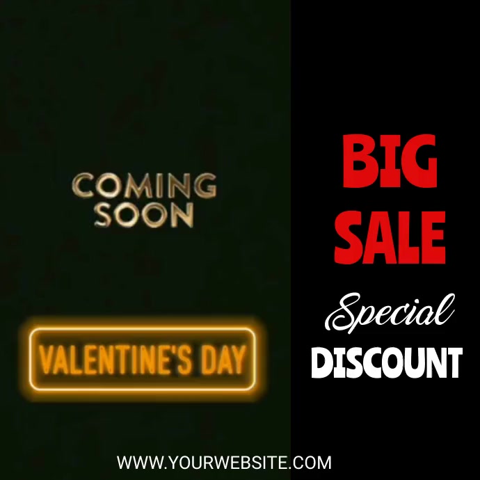 valentine's day discount announcement flyer Template | PosterMyWall