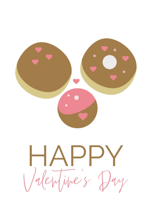 Copy of Valentine's Day Donut Bunch Sprinkles Greetin | PosterMyWall