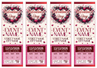 Free Valentine's Day Ticket Template | PosterMyWall