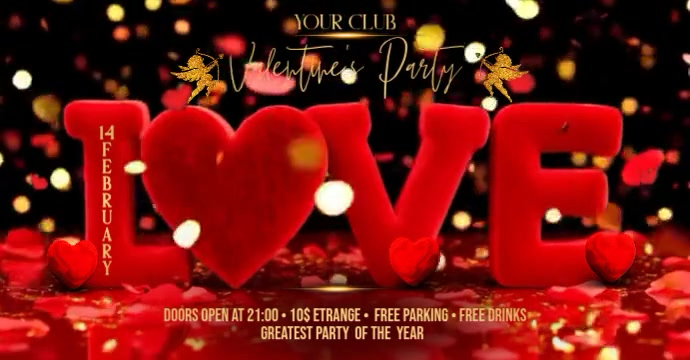 Plantilla de Valentine's Day Facebook Event Cover | PosterMyWall