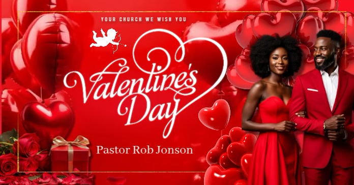 Valentine's Day Facebook Shared Image Template | PosterMyWall