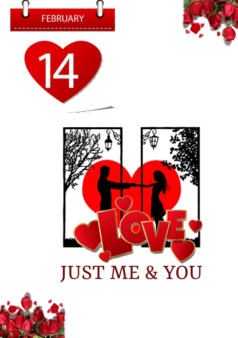 Valentine's day/February 14th Template | PosterMyWall