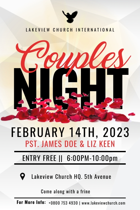 Valentine's Day flyers Template | PosterMyWall