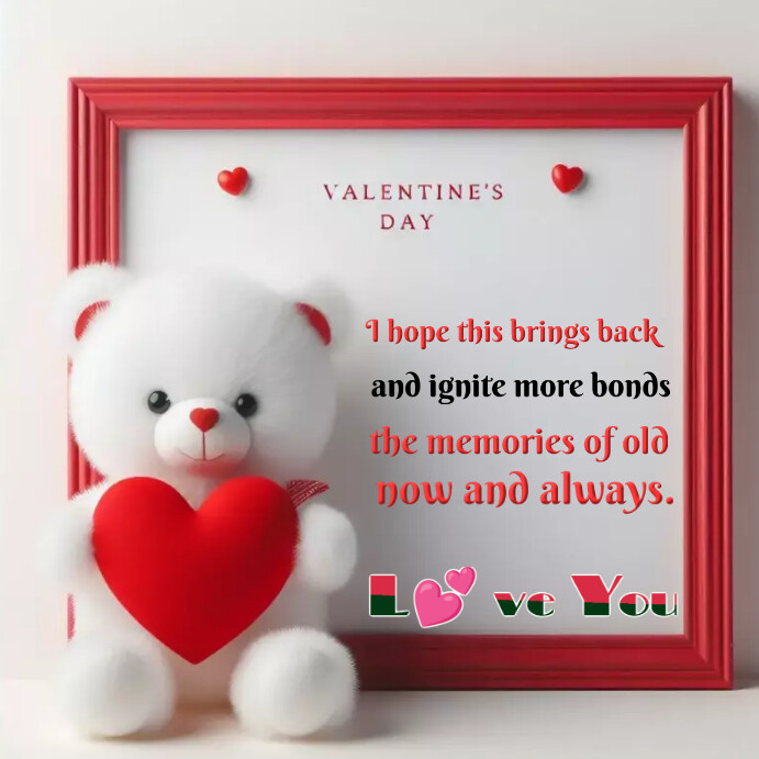 Valentine's Day Frame. Template | PosterMyWall