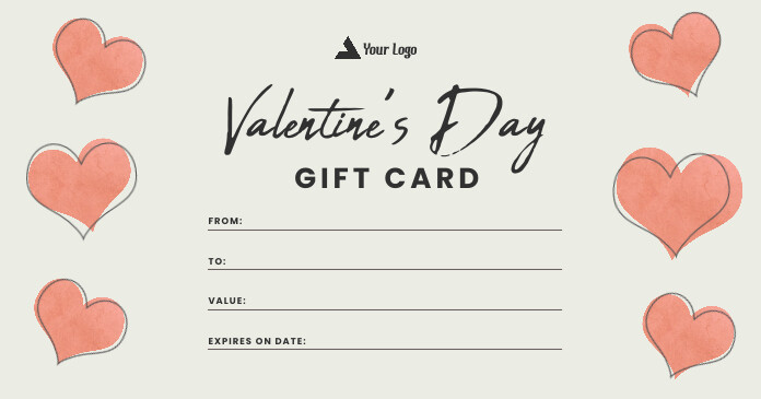 Copy of Valentine's Day Gift Card Template | PosterMyWall