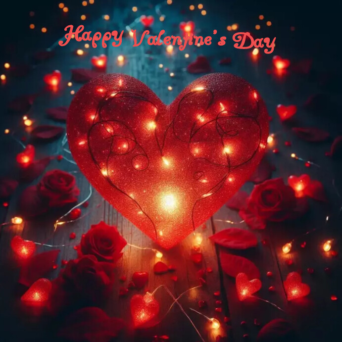 Copy of Valentine's day heart shape | PosterMyWall