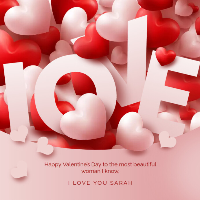 Valentine's Day Instagram Love Note Template | PosterMyWall