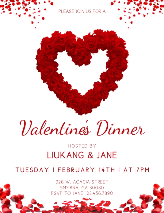 valentine's day invitation Template | PosterMyWall