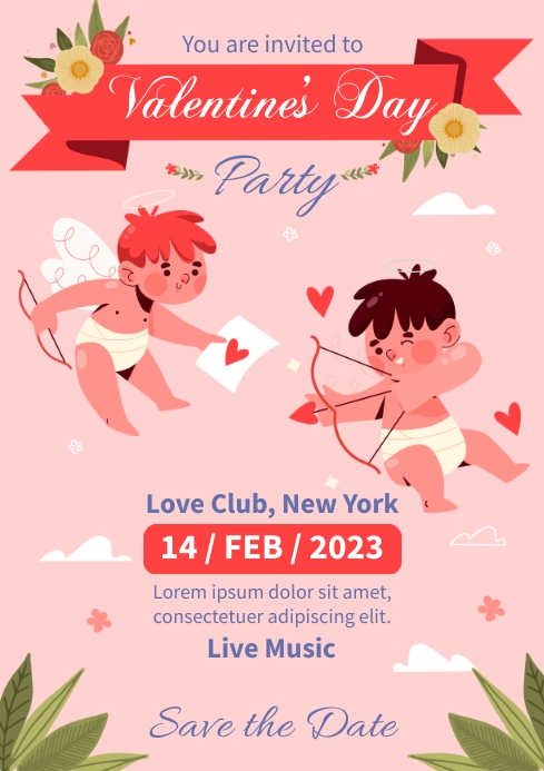 Valentine's Day Invitation Template | PosterMyWall