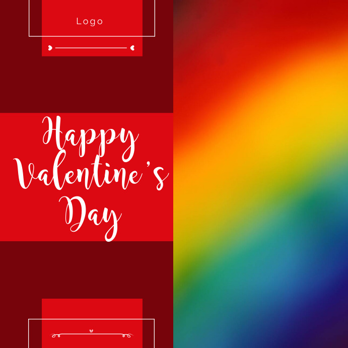 Valentine's day LGBT Template | PosterMyWall