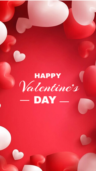 Valentine's Day Love Hearts Poster Template | PosterMyWall