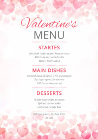 Valentine Day Menu Template | PosterMyWall