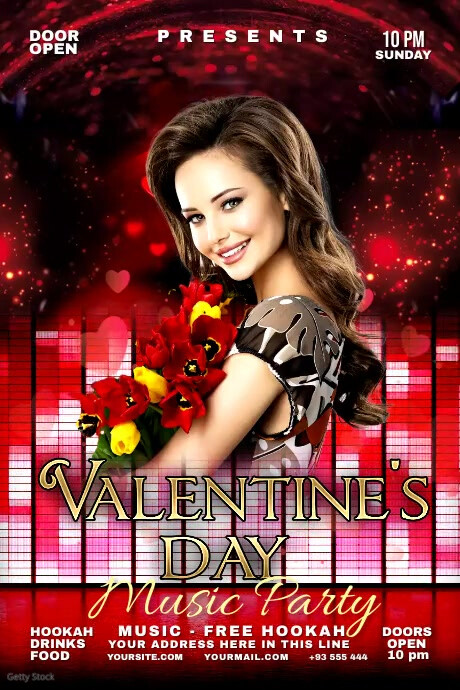 Valentine's Day Music Party Template | PosterMyWall