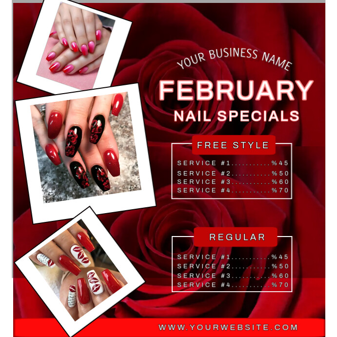 Valentine's day nail spa retail Template | PosterMyWall