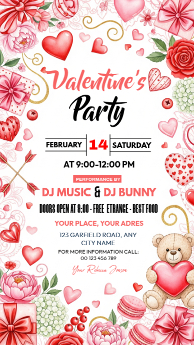 Plantilla de Valentine's Day Party | PosterMyWall