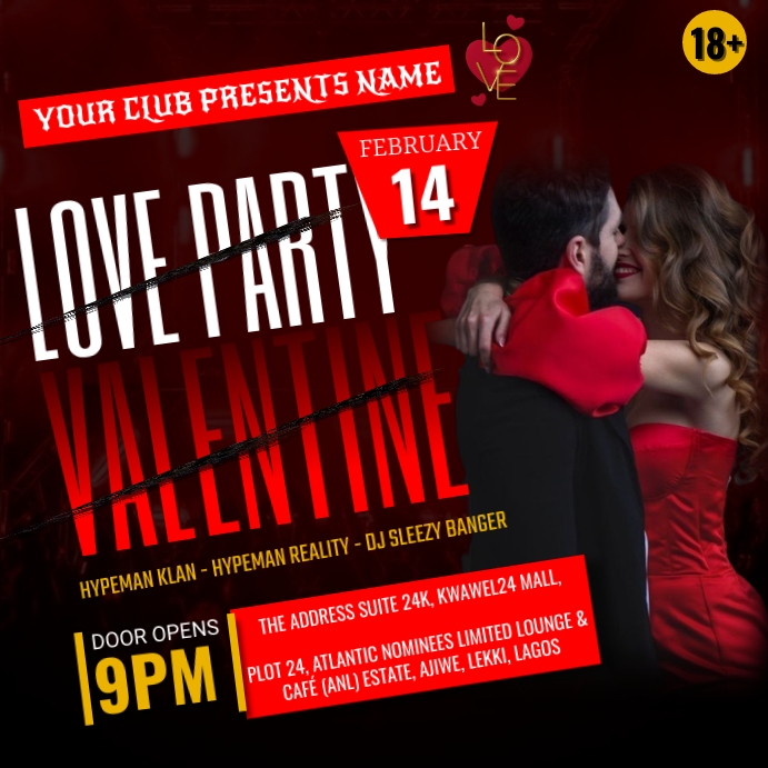 Valentine's day party Template | PosterMyWall