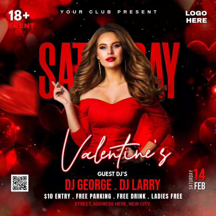 Valentine's Day party Template | PosterMyWall