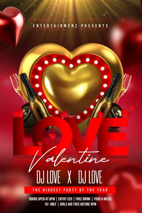 Valentine's day poster Template | PosterMyWall