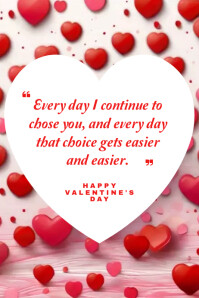 Valentines Quote Poster Template | PosterMyWall