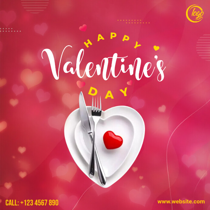 Valentine's Day Restaurant Ad Template | PosterMyWall