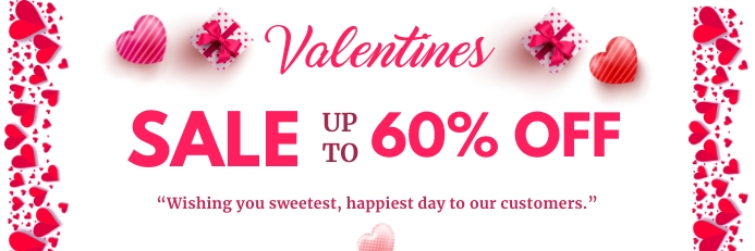 Valentine's Day Retail Banner ad Templates | PosterMyWall