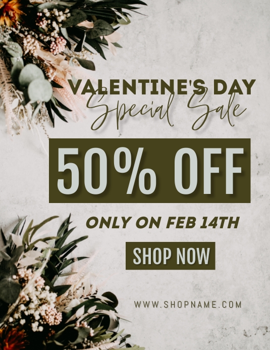 Valentine's Day Retail Template | PosterMyWall